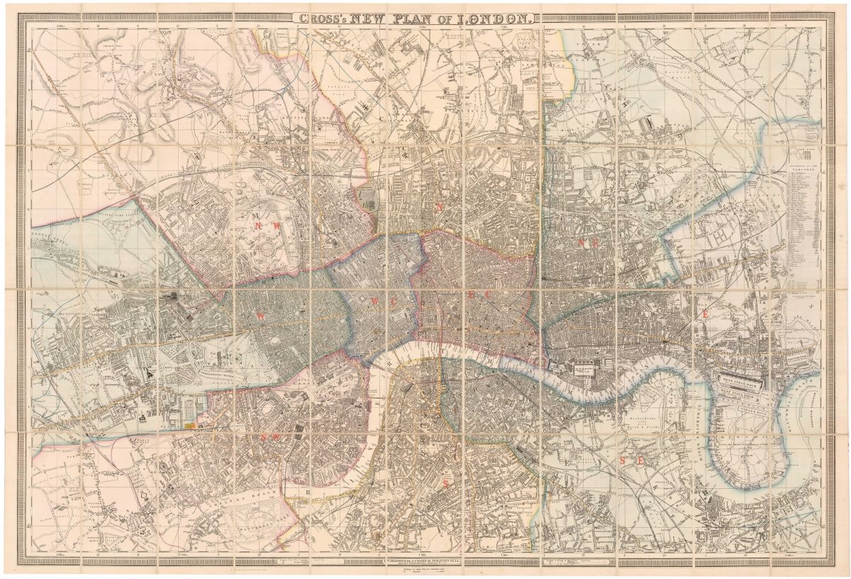 Large scale map of London in 1861 - Altea Gallery Antique Maps